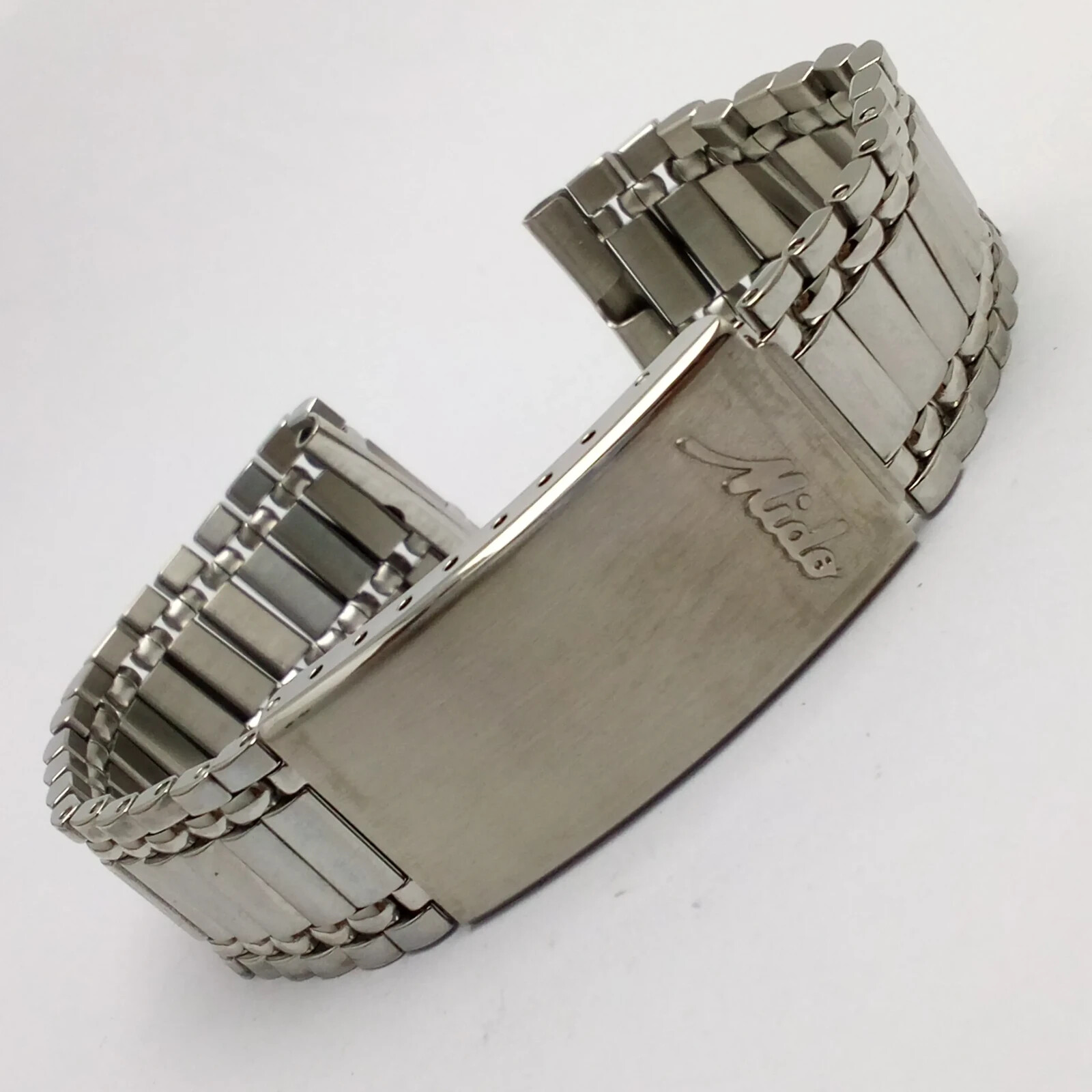 18 mm Mido Rail Road Stainless Steel Watch Bracelet A… - Gem