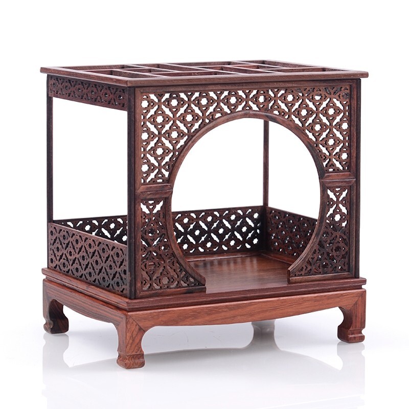 Rosewood Altar Butsudan Shrine God Zen House Buddhist Display Holder ...