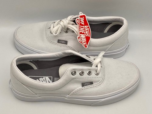 Vans 721356 Old Skool CANVAS Low Top Skate Sneakers Shoes WHITE Mens ...