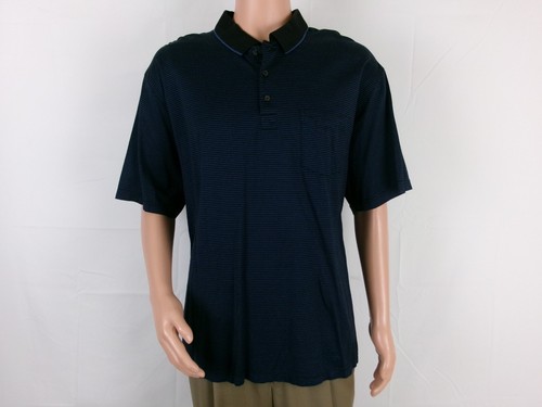Tasso Ella Short Sleeve Polo Shirt SIZE:L DARK BLUE/BLACK DESIGN | eBay