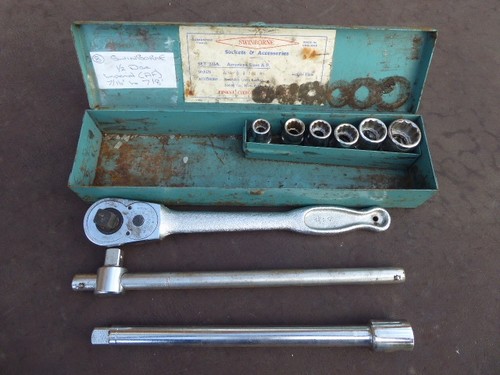 1/2" Drive Socket Set by Swinborne - 7/16" to 7/8th inch Imperial AF ...