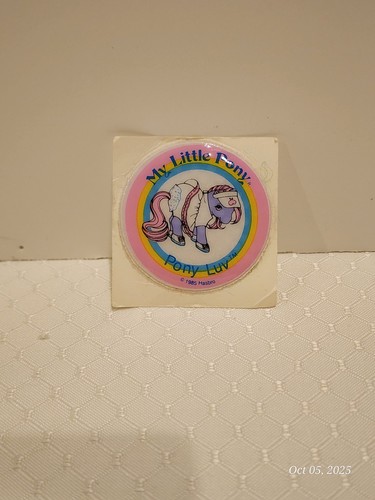 my little pony g1 sticker puffy Pony Luv pony wear vintage UNUSED ...