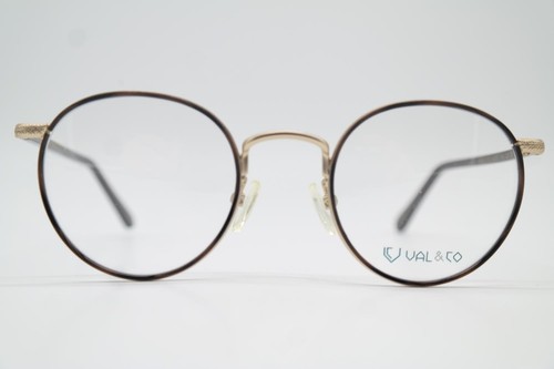 Glasses VAL and CO PRIVET V20 Gold Reddish Brown Oval Eyeglass Frame ...