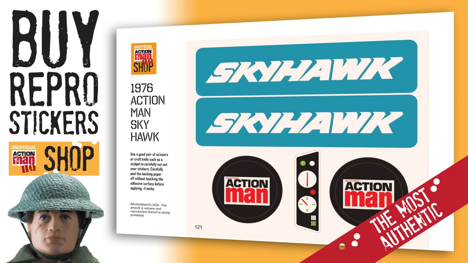 Action Man Skyhawk Stickers | eBay