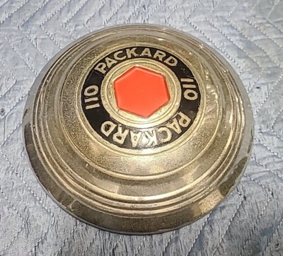 1940-1941 Packard 110 Dog Dish Hubcap Wheel Cover Pre-war Vintage Red ...