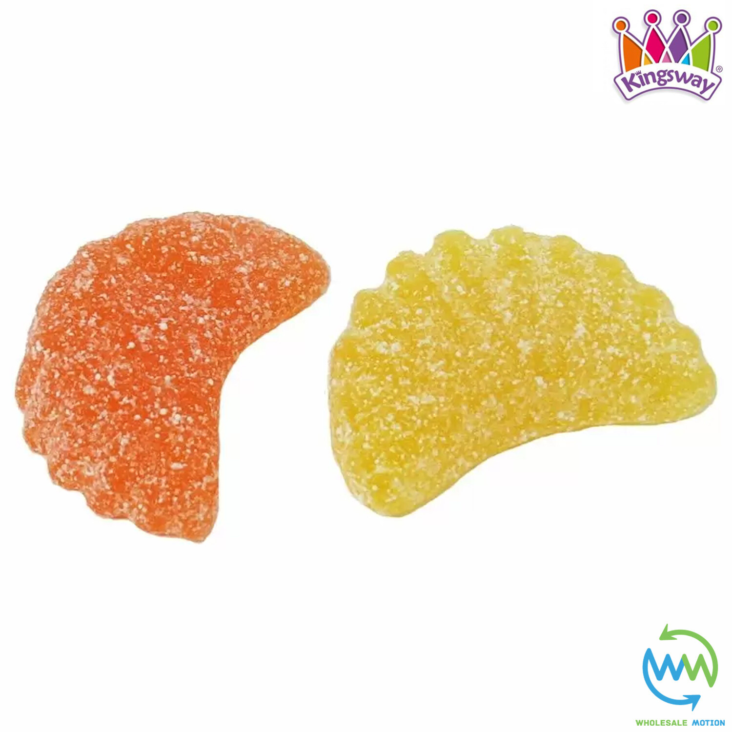 ORANGE & LEMON SLICES Sweets GUMMY Candy JELLY SEGMENT SLICE Kingsway ...