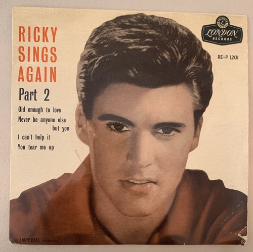 Ricky Nelson - Ricky Sings Again - Part 2 7"(Vinyl)London Records 1958 ...