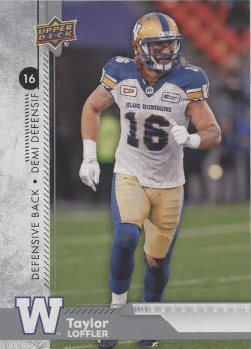 2018 Upper Deck CFL - Taylor Loffler #38 Blank Back for sale online | eBay