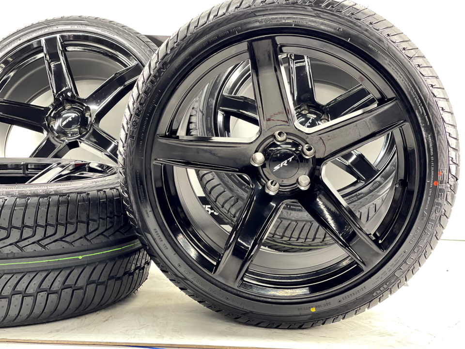 20" DODGE & DEMON SRT HELLCAT STYLE WHEELS TIRES REDEYE RIMS 5x115 X11 ...