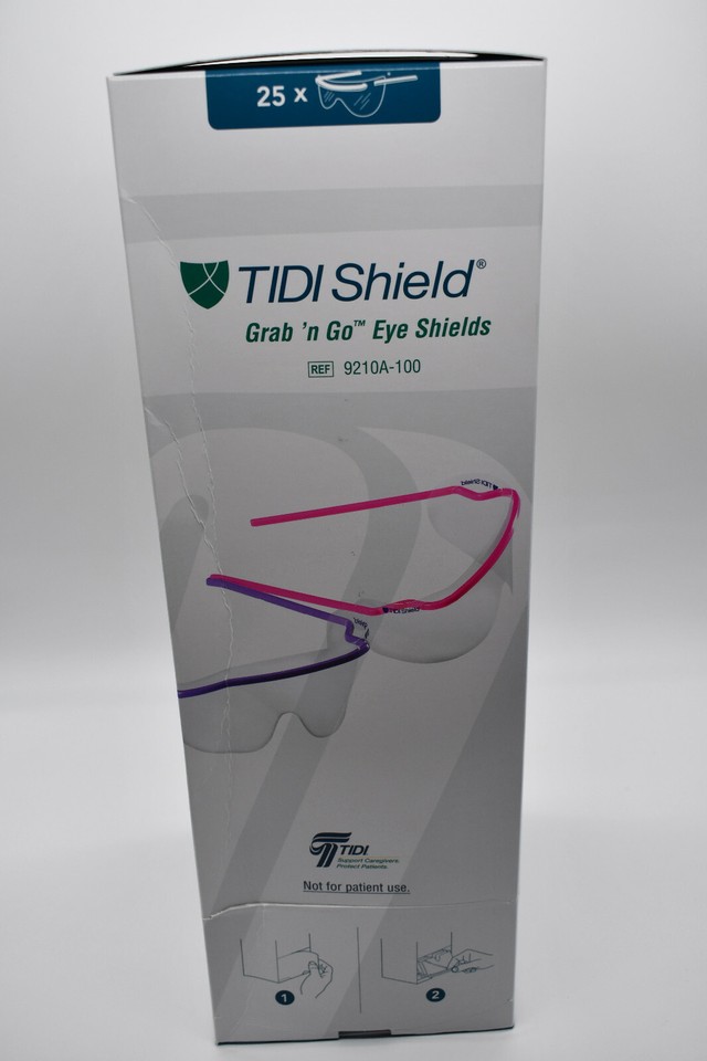 TIDI Shield 9210A-100 Grab-n-Go, Disposable Eyewear, Eye Protector ...