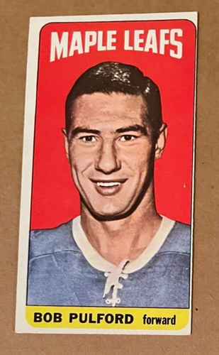 1964 Topps BOB PULFORD Tallboys #60 Toronto Maple Leafs EX-NM Stanley ...