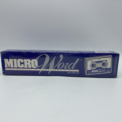 Micro Word MC-30 Microcassette Blank Cassette Tapes -30 Min. - Vx ...