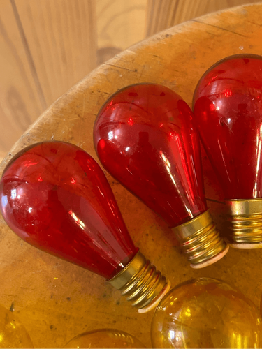 Glass Bulb Covers - vintage string light caps/covers lot of 22 (5122 ...