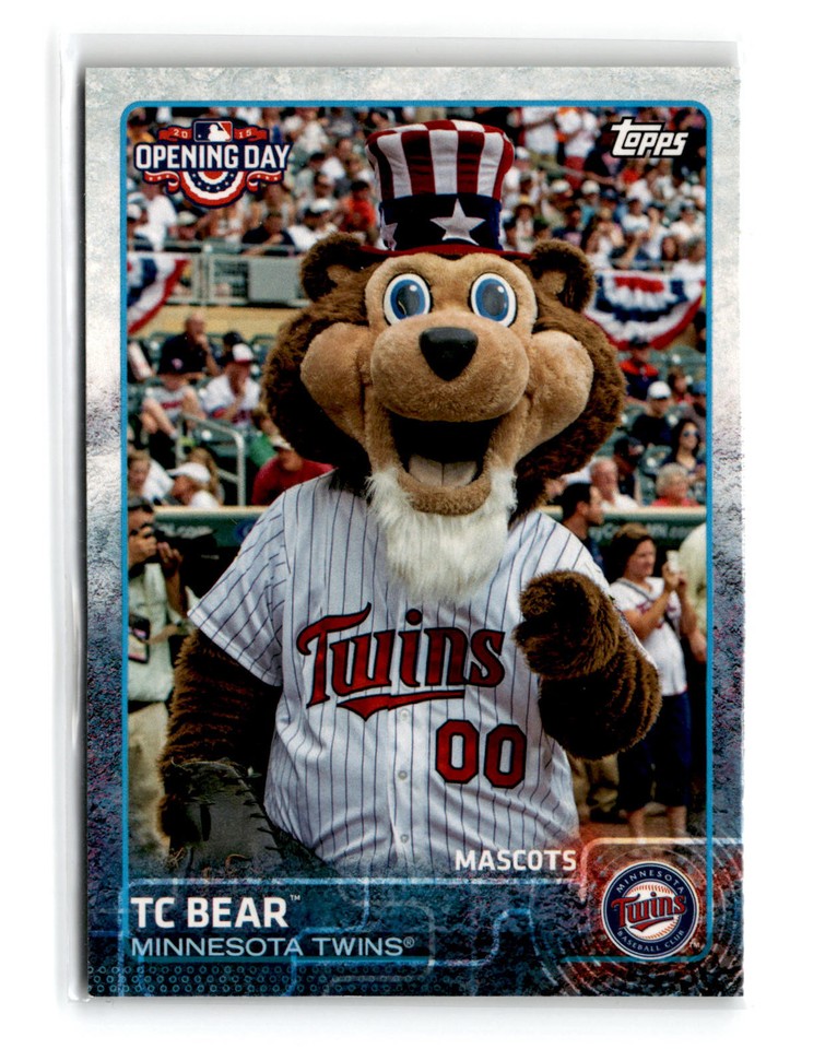 TC Bear 2015 Topps Opening Day Mascots #M-15 Minnesota Twins | eBay