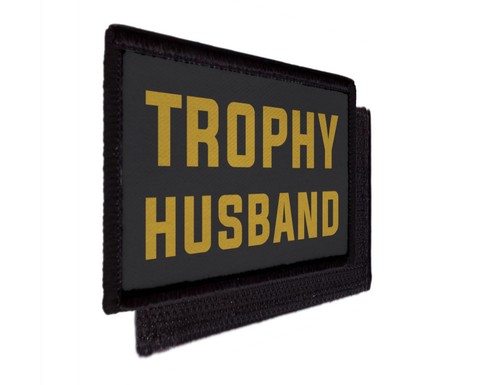 Trophy Husband Dad Father Patch Morale Hook [sub] | eBay