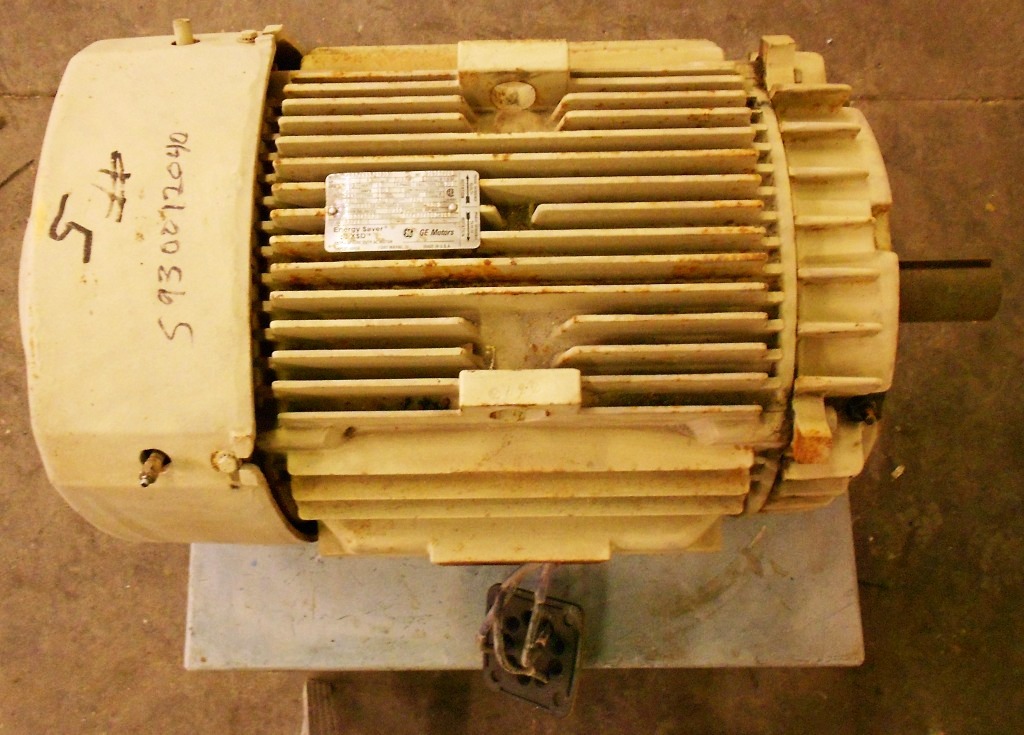GE, GENERAL ELECTRIC, AC MOTOR, 5KS364SS308D9, E9124, 40 HP, 1185 RPM ...