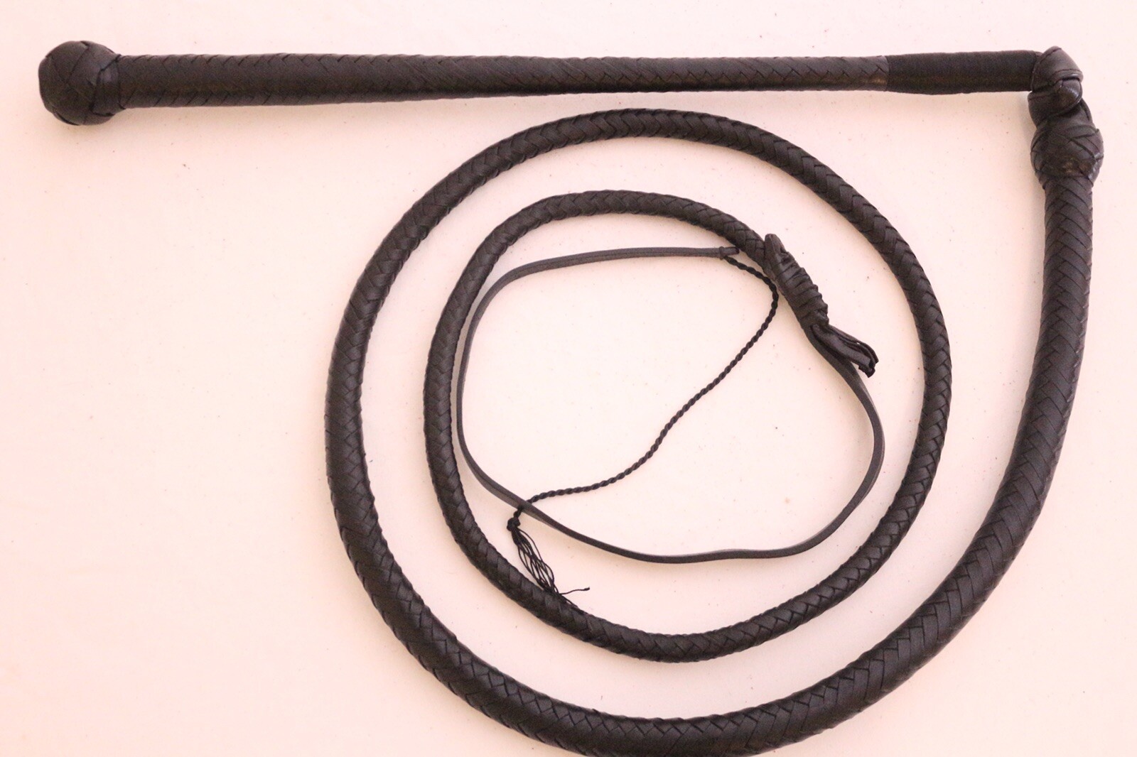 Genuine Leather Stock Whip, 6 Feet,12 Plaited,Double Belly,Heavy Duty ...
