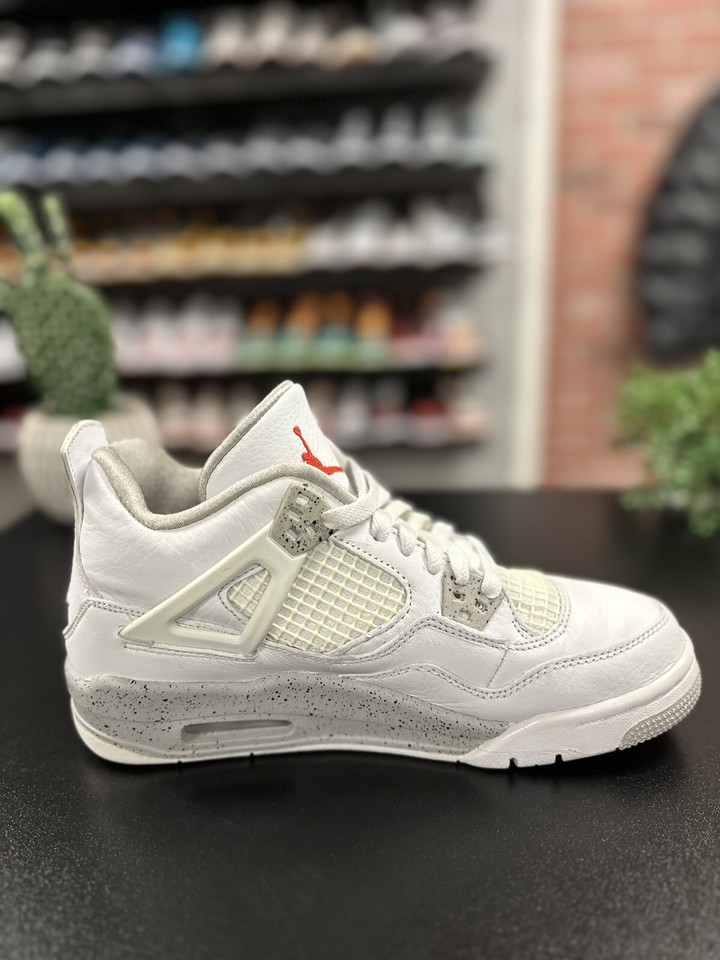Jordan 4 Retro Mid White Oreo (2021) (GS) Size 6.5Y DJ4699-100 ...
