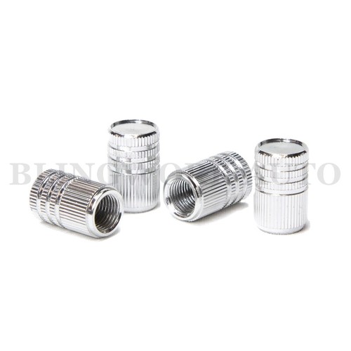 4PCS Metal Silver Valve Stem Cap Car Bike Bicycle Wheel Rim Tyre | eBay ...