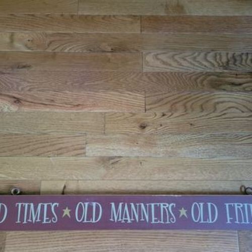 COUSIN FARM OLD TIME..OLD MANNER..OLD FRIENDS Burgundy Wooden Hanging ...