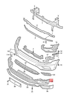 Genuine VW Tiguan AD1 BT1 Spoiler Satin Black 5NA805903C9B9 | eBay