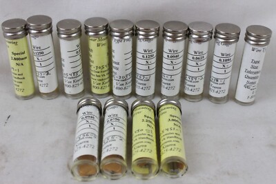 14 Van Keuren Wire Type Plug Gages Variety 258E Gear Measuring Wires w ...
