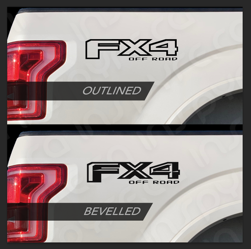 Ford F-150 FX4 SOLID Off Road Decals / Stickers Truck Box / Bed Side ...
