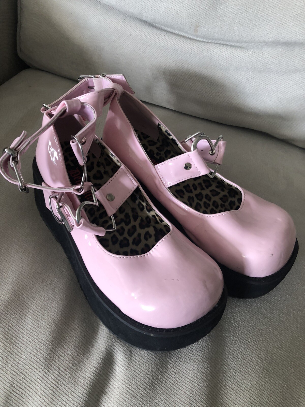 Demonia SPRITE platform shoes pink Patent Mary Jane w… - Gem