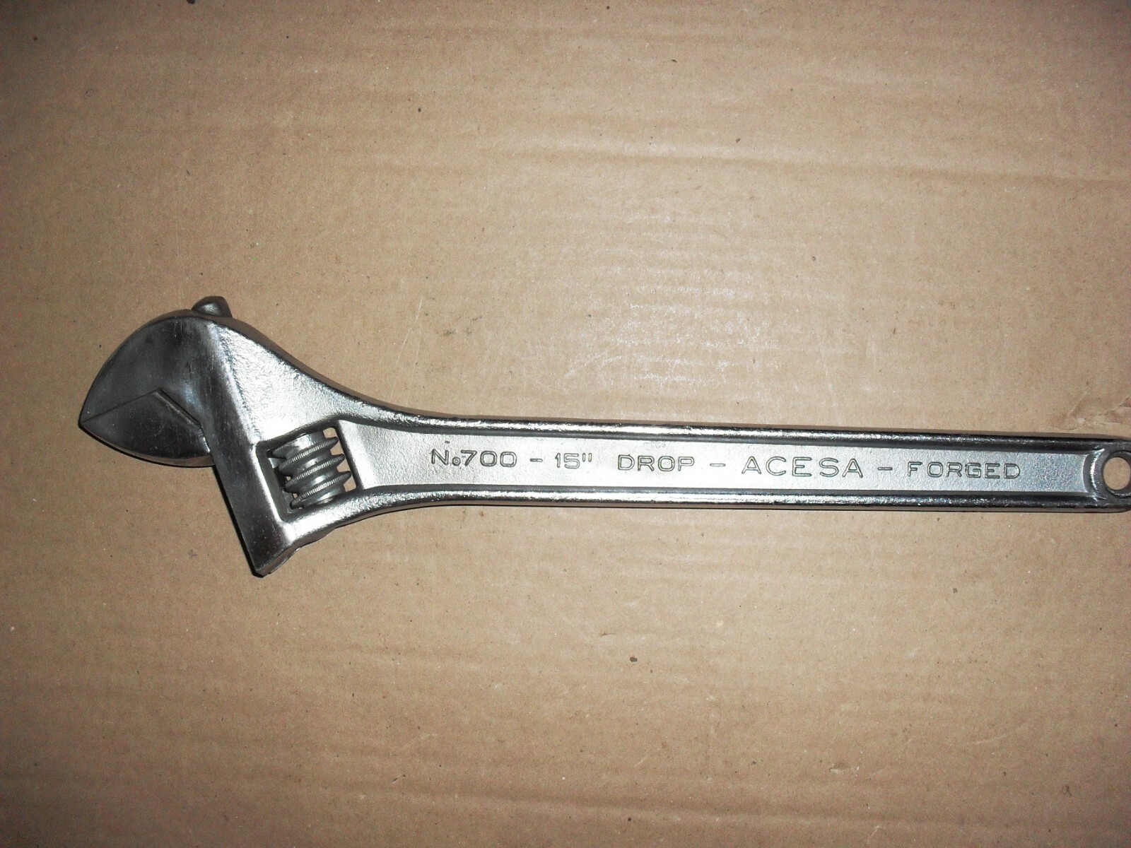 ACESA No.700 ADJUSTABLE WRENCH 15" DROP FORGED MADE IN SPAIN | eBay