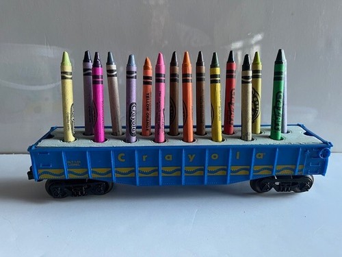 LIONEL - "Crayola" - O Gauge Train Car - Blue Gondola with Insert ...
