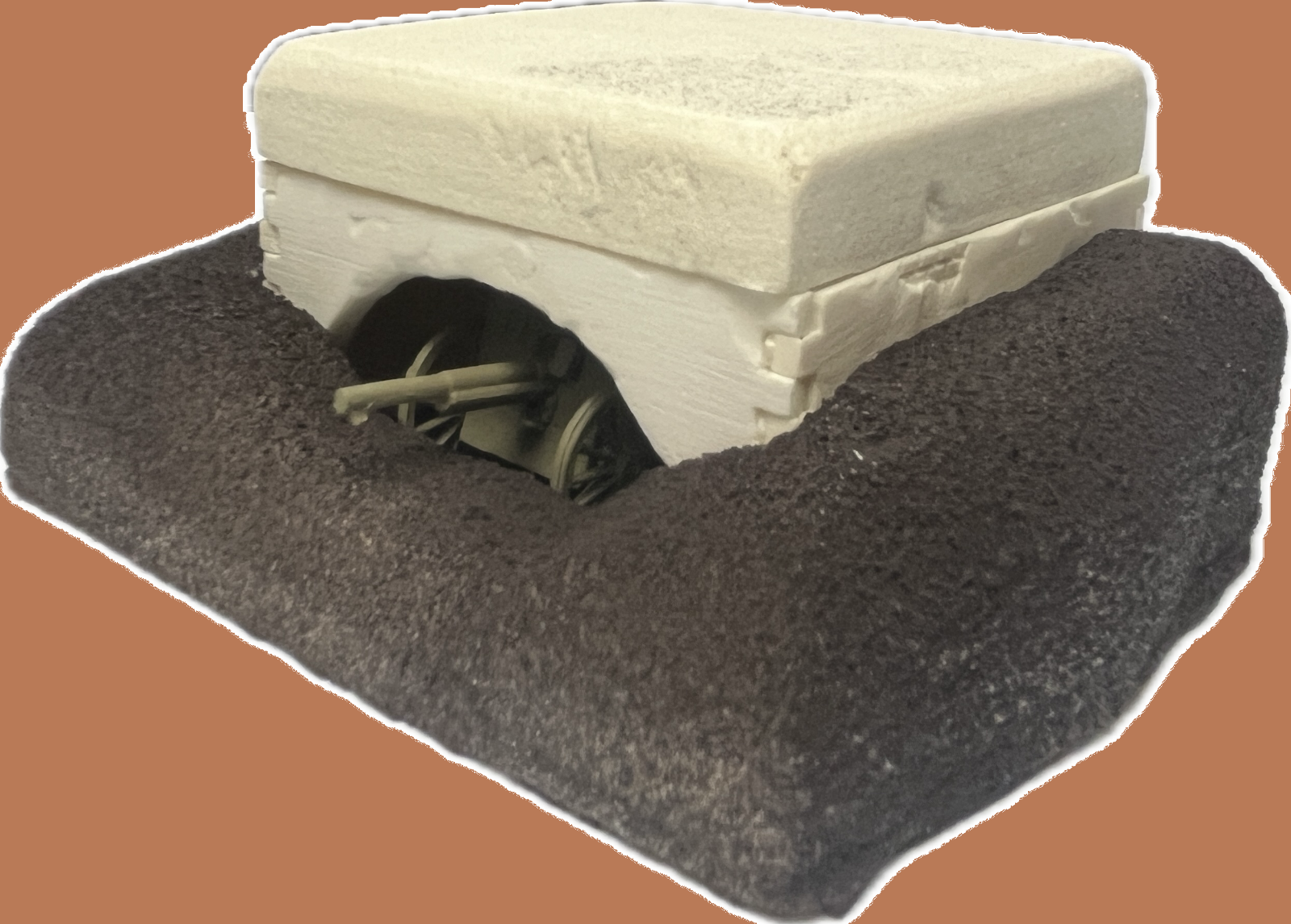 Pillbox Artillery , Anti Tank Gun 1/72 Scale Model Diorama, Gaming | eBay