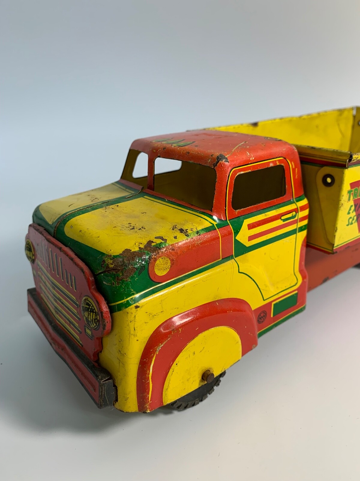 Vintage MARX Tri-City Express Service Tin Litho PRESSED STEEL Truck Toy ...