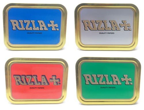1oz 2oz Metal Tobacco Tin Rizla Storage Cigarette Tobacco Tin Choice of ...
