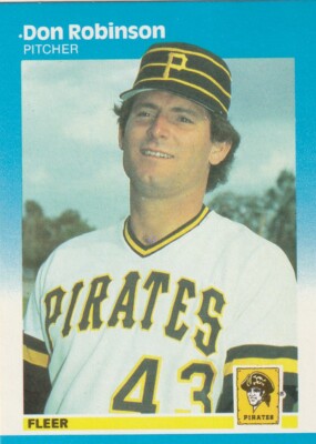 FREE SHIPPING-MINT-1987 Fleer Don Robinson #622 PIRATES PLUS BONUS ...
