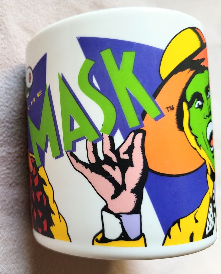 1994 Vintage "The Mask" Applause Collector's Mug Cup Jim Carrey Movie ...