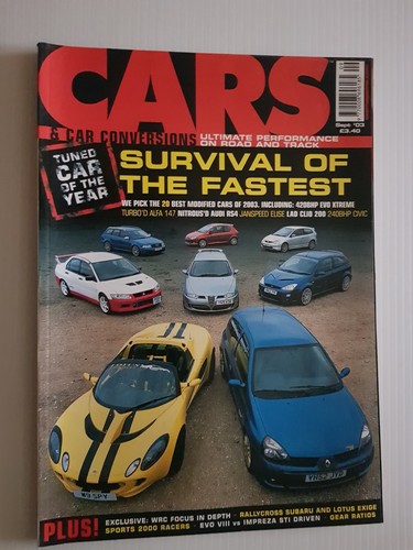 Cars and Car Conversions Magazine September 2003 Noble M12 Focus WRC ...
