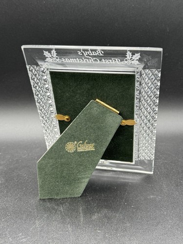 RARE Baby’s First Christmas Galway Irish Crystal Frame NEW OLD STOCK | eBay