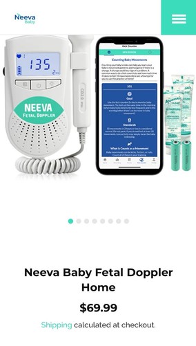 Neeva Baby Monitor Smart Fetal Baby Dopper Heartbeat Ultrasound ...