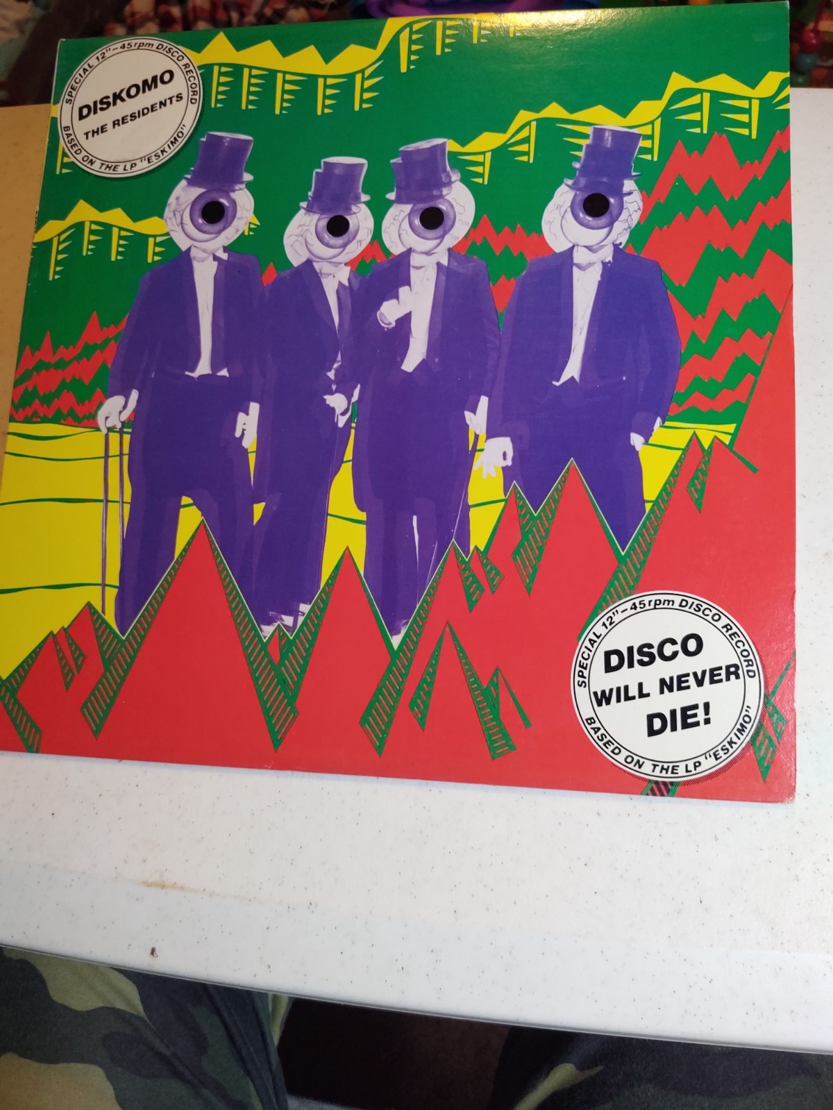 1980 THE RESIDENTS Snakefinger Diskomo/Goosebump VINYL RZ-8006-D 12 ...