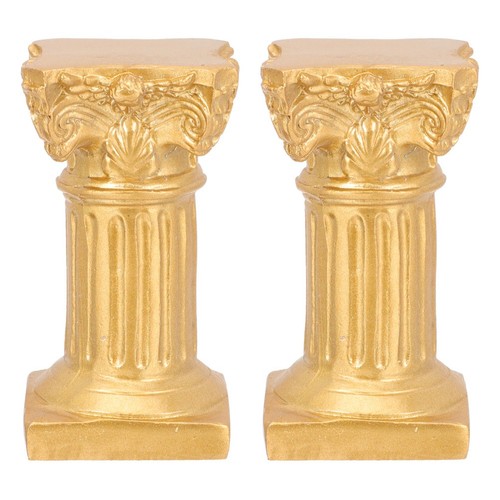2 Pcs Roman Pillar Decor Sculpture Display Stand Column Decoration ...