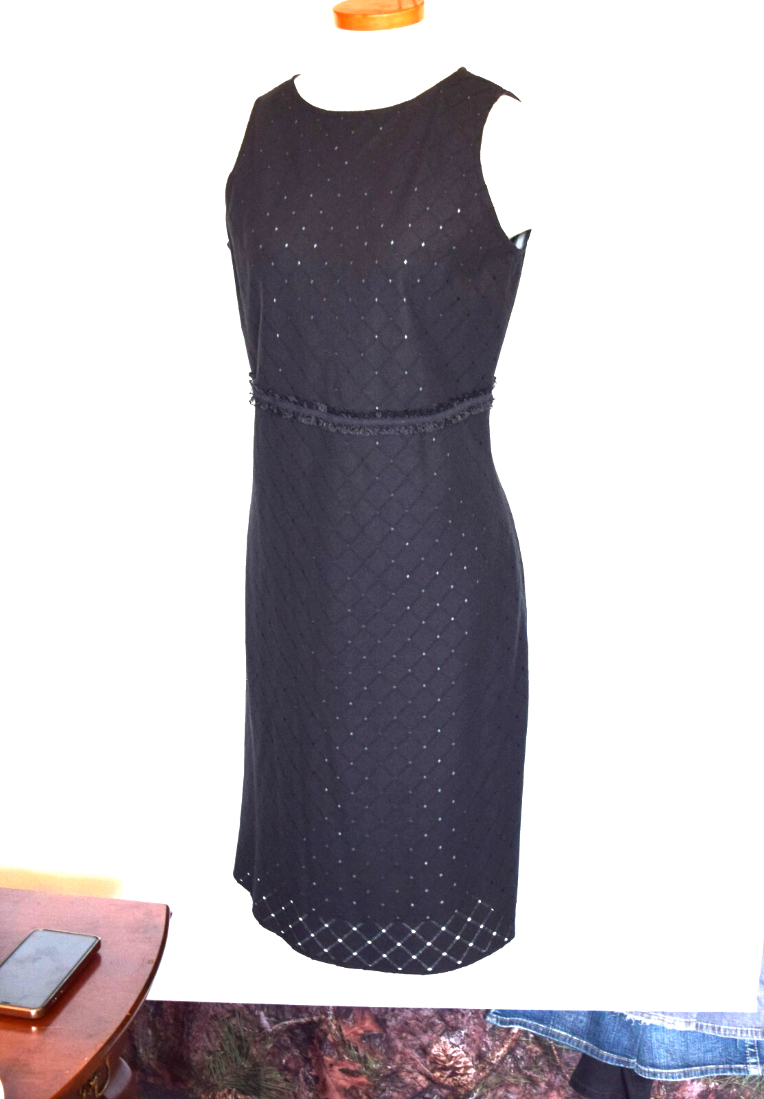 ISABELLA BIRD Wool Blend Sleeveless Women Little Black Dress Size 6 | eBay