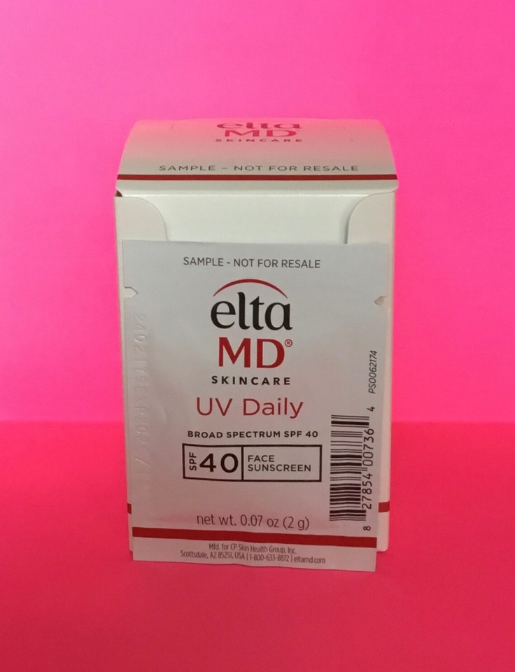 Elta MD Skincare UV Daily Broad Spectrum SPF40 NEW 40 samples Box EXP ...