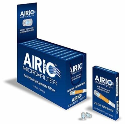 AIRIO Micro Filter Tar Reducing Cigarette Filters, 12-Pack | eBay