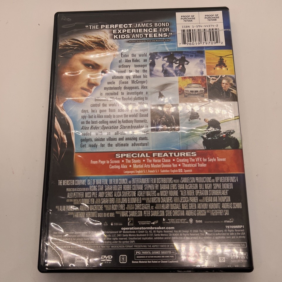 Alex Rider: Operation Stormbreaker (Widescreen Edition) DVDs ...
