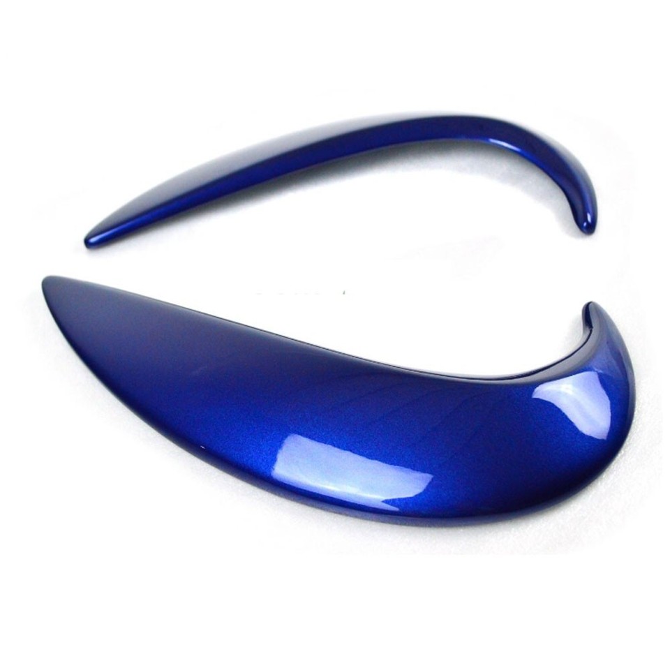 PAINT #LB5K BLUE ANGRY TYPE HEADLIGHT EYELIDS EYEBROWS FOR VW BEETLE ...