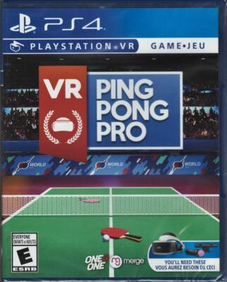 VR Ping Pong Pro (PlayStation VR) PS4 (Brand New Factory Sealed US ...