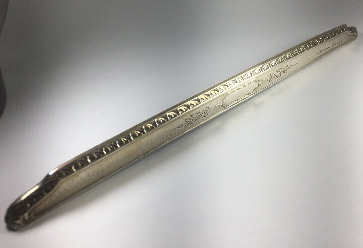 Antique Wallace Sterling Silver Comb Holder Case Repousse Design Size 7 ...