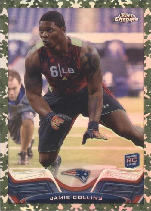 2013 Topps Chrome - Jamie Collins #28 Military Refractor /499 (RC) for ...