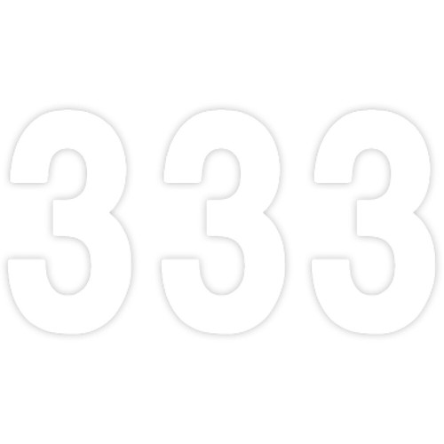 Factory Effex Pro Number 3 - White - 7" | 02-4353 | eBay