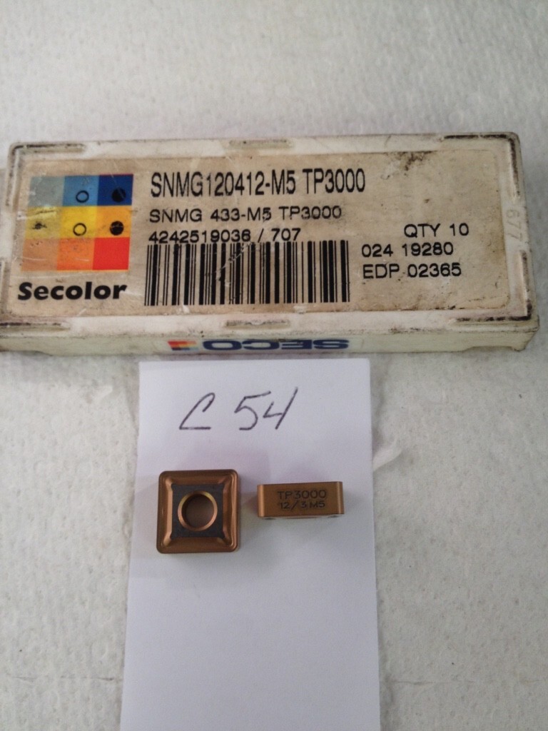 4 NEW SECO SNMG 433-M5. CARBIDE INSERTS. SNMG 120412-M5. GRADE: TP3000 {C54} | eBay